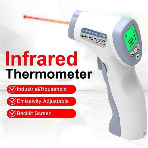 Non Contact Infrared Thermometer High Temperature Meter Probe Laser