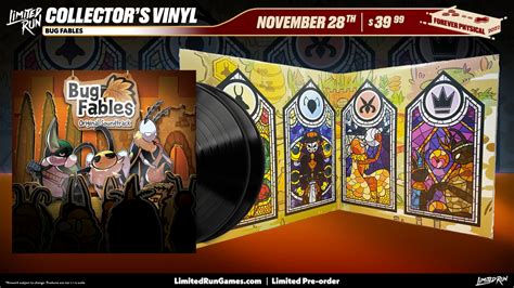 Bug Fables 2lp Vinyl Soundtrack Limited Run Games