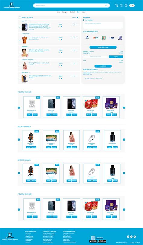 E Commerce Web UI On Behance