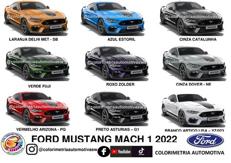 Ford Mustang Mach 1 2022 Colorimetria Automotiva Facebook