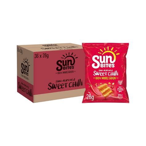 Sunbites Sun Ripened Sweet Chilli Wholegrain Snacks Discount Dragon
