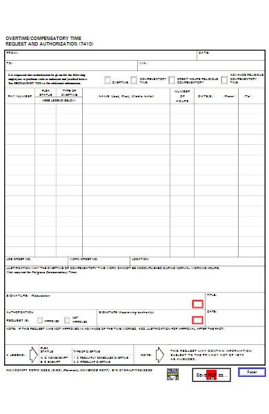 Free 50 Overtime Request Forms Download How To Create Guide Tips