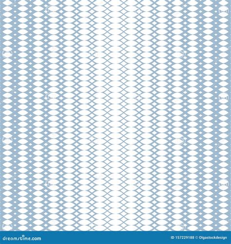 Blue And White Vector Halftone Mesh Seamless Pattern Tissue Lattice Weave Stock Vector