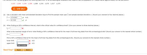 Solved A Use A Calculator With Mean And Standard Deviation Chegg