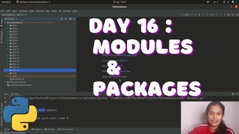 Day 16 Modules And Packages Pythonmalayalam Youtube
