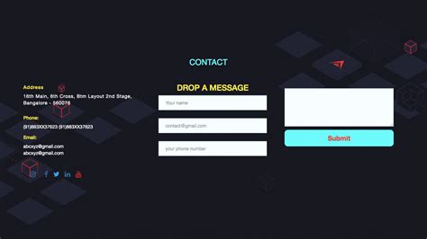 Responsive Contact Us Page Design HTML CSS