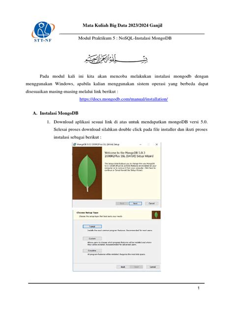 Modul Praktikum Big Data Nosql Instalasi Mongodb Pdf
