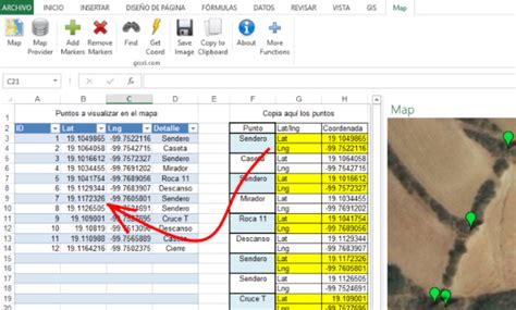 Insert Map In Excel Obtain Geographic Coordinates UTM Coordinates Geofumed GIS CAD