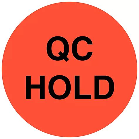 Circle Inventory Control Labels Qc Hold 1 S 26472 Uline