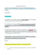 Coding Assignment 1 HIT 130 Docx Coding Assignment 1 You Are To Use This Document To Work