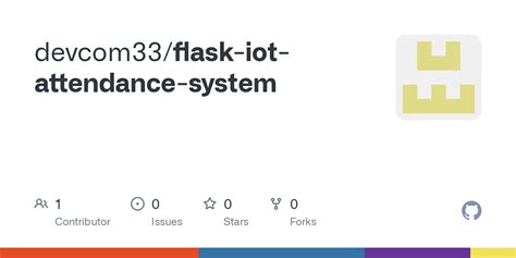 Github Devcom33flask Iot Attendance System