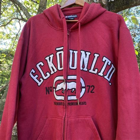 Vintage Ecko Unlimited Hoodie Mens Size Xl Big Logo Depop