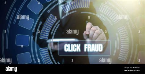 Inspiration Showing Sign Click Fraud Business Approach Practice Of