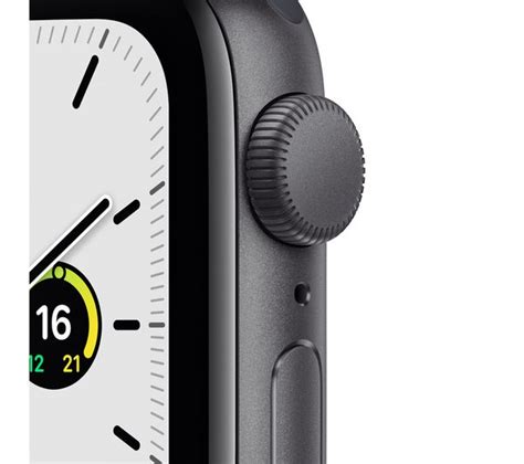 APPLE Watch SE - Space Grey with Pure Platinum & Midnight Sports Band ...