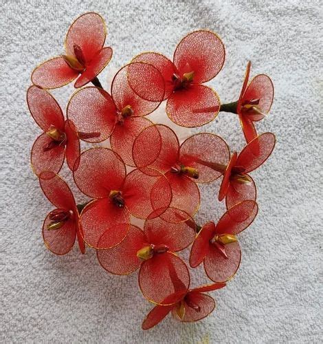 Stocking Fabric Red Haldi Kumkum Bud Handmade Flower Wedding At Rs 15