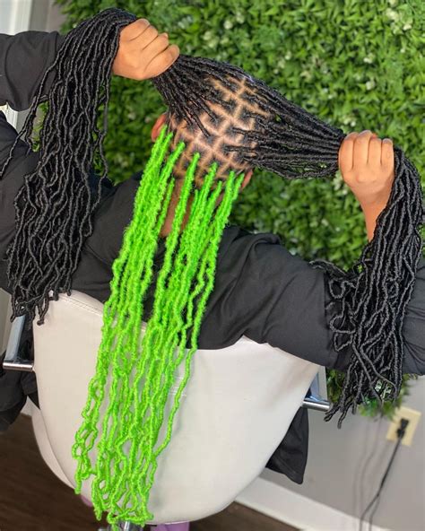 Soft Loc With Color Faux Locs Hairstyles Cute Box Braids Hairstyles