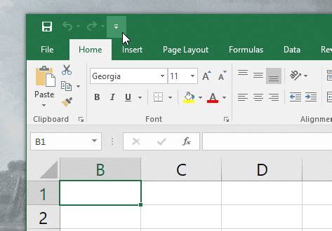 How To Customize The Quick Access Toolbar In Excel 2018