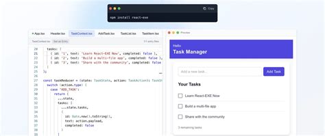 React EXE Revolutionizing React Component Rendering And Code Playgrounds DEV Community