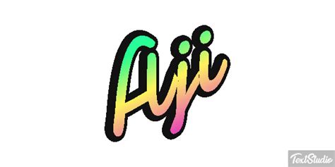 Aji Name Animated  Logo Designs