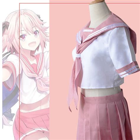 Astolfo Fate Cosplay Clothes Japanese Student Socks With Bow Astolfo
