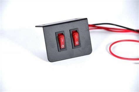 Rocker Two Double Toggle Switch Plate For Emergency Vehicle Lighting