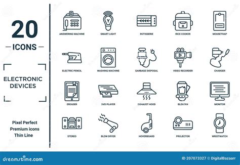 Linear Ereader Icon From Electronic Stuff Fill Outline Collection Thin Line Ereader Vector