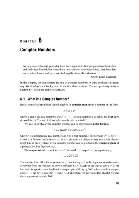 Complex Numbers Chapter 6 Euclidean Geometry In Mathematical Olympiads