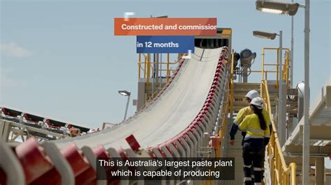 Paste Plant Construction Complete Liontown Ltd