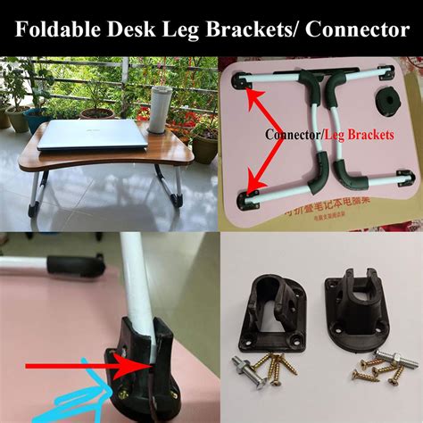 Laptop Table Leg Bracket Connector 2 Set Bd