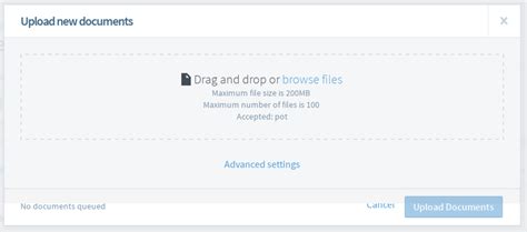 upload documents zanata platform