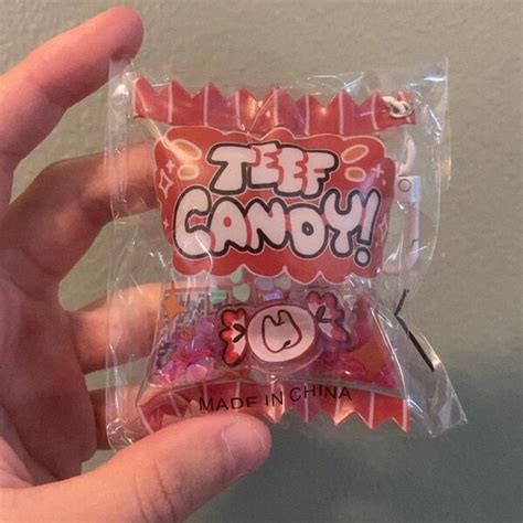 Puffy Teef Candy Keychain Etsy