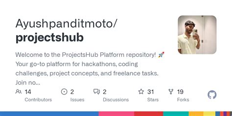 Github Ayushpanditmoto Projectshub Welcome To The Projectshub Platform Repository 🚀your Go