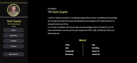 Yash Gupta On Linkedin Css Html Portfolio Frontenddeveloper