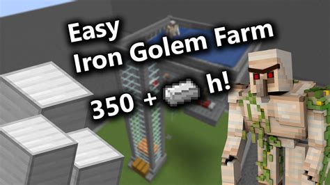 How To Build A Iron Golem Farm In Minecraft 1 16 And 1 17 Youtube