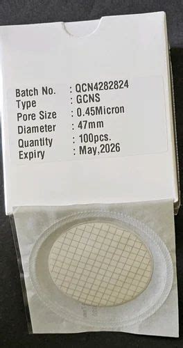 Cellulose Nitrate Gridded Sterile Membrane Filter Automation Grade