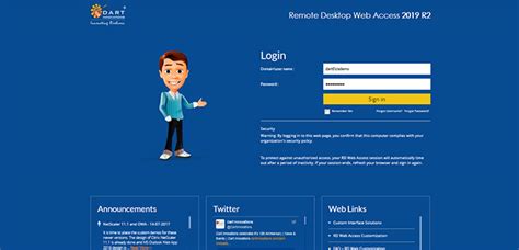 ms rd web remote desktop web access customization