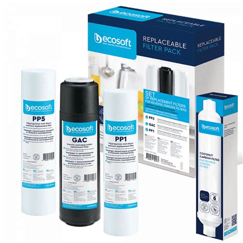 Піврічний запас картриджів для фільтру зворотного осмосу Ecosoft Standard 5 50 купити за кращою