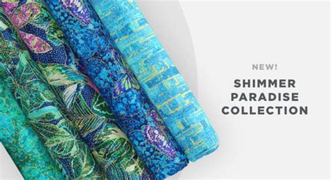 Shimmer Paradise Fabric Collection By Deborah Edwards