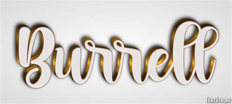 Burrell Text Effect And Logo Design Name