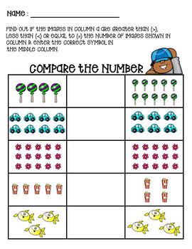 Comparing Numbers Greater Than Less Than And Equal To Free TPT