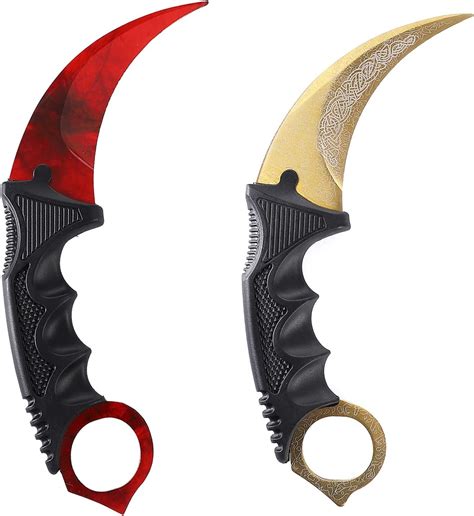 2 Pack Karambit Knife Without Cutting Edge With Sheath No Cutting Edge