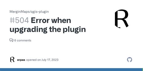 error when upgrading the plugin · issue 504 · merginmaps qgis plugin