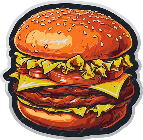 Vector Burgers Design Gallery Burger Vector Illustrations Compilation