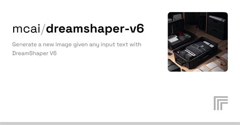 Mcai Dreamshaper V6 Run With An API On Replicate
