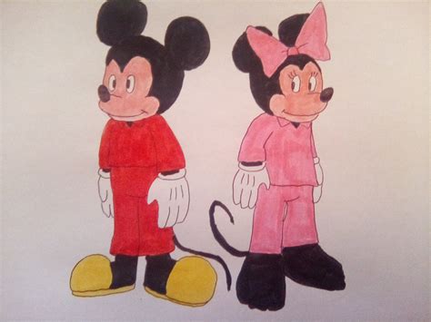 Pajama Mickey And Minnie By Newnathanbros2 On Deviantart