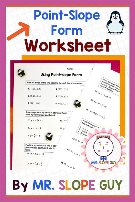 Slope Drawing Mr Slope Guy Fun And Free Worksheet`