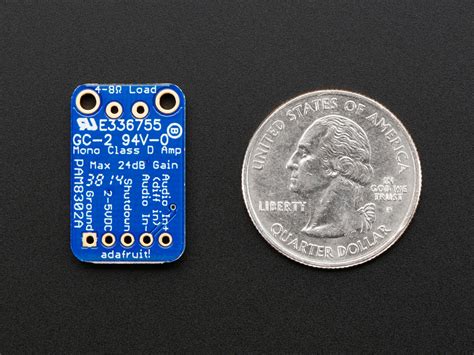 Adafruit Mono 2 5w Class D Audio Amplifier Pam8302 Elmwood Electronics