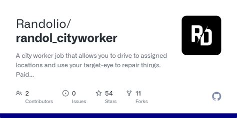 Github Randoliorandolcityworker A City Worker Job That Allows You To Drive To Assigned