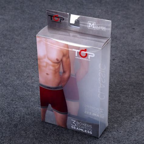 China Custom Offset Printing Plastic Underwear Packaging Box China