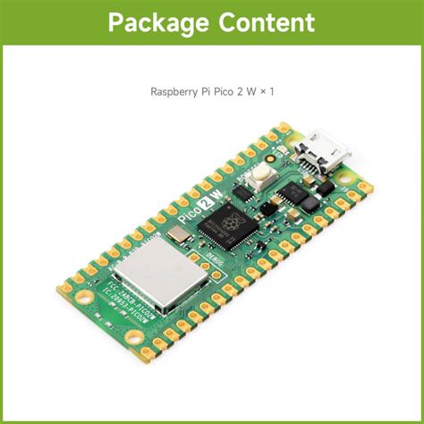 Raspberry Pi Pico 2 W Microcontroller Board Based On Official Rp2350